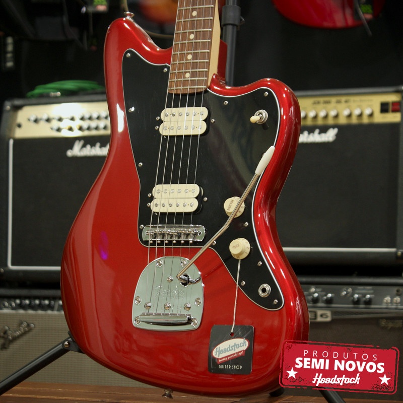 Fender | Player Jazzmaster HH Candy Apple Red | Headstock