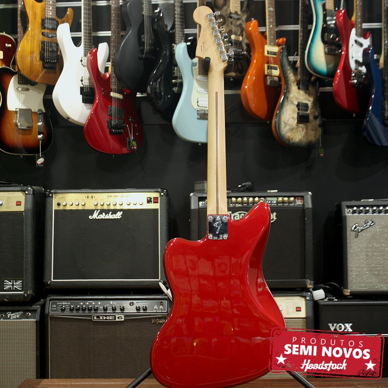 Fender | Player Jazzmaster HH Candy Apple Red | Headstock